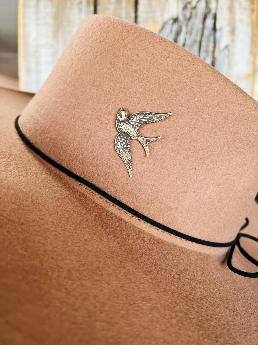 Brass Patina Sparrow Bird Hat Pin – Vintage Bliss AZ